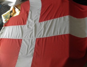 Giant vintage Danish flag | Red Rider