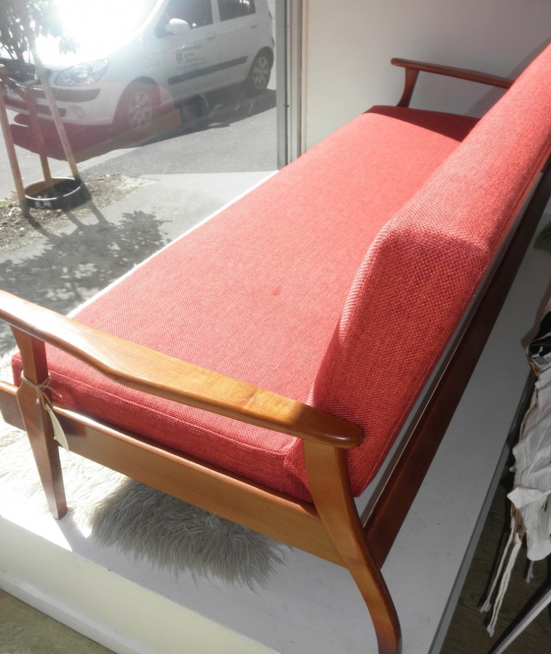 Retro daybed couch in new Warrick fabric | Red Rider