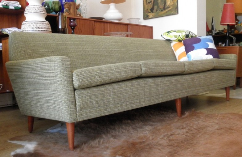 Stunning Swedish Dux 4 seater sofa by Folke Ohlsson in new green ...
