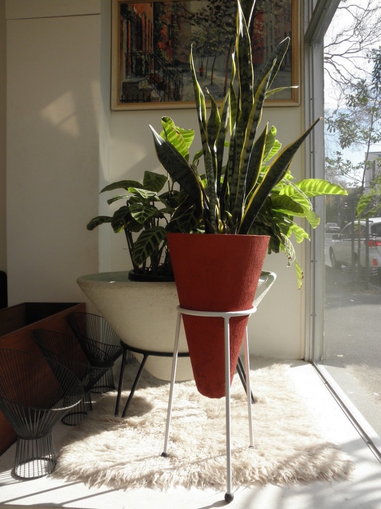 Mid Century concrete cone planters | Red Rider